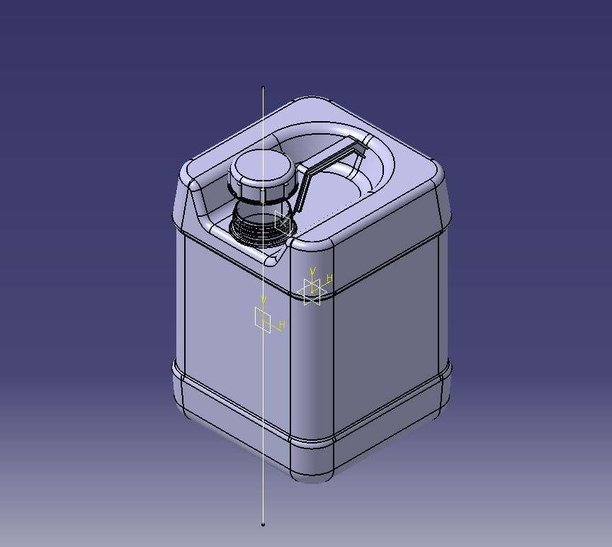 Plastic Gallon 50 Liter 3D model 3D printable | CGTrader