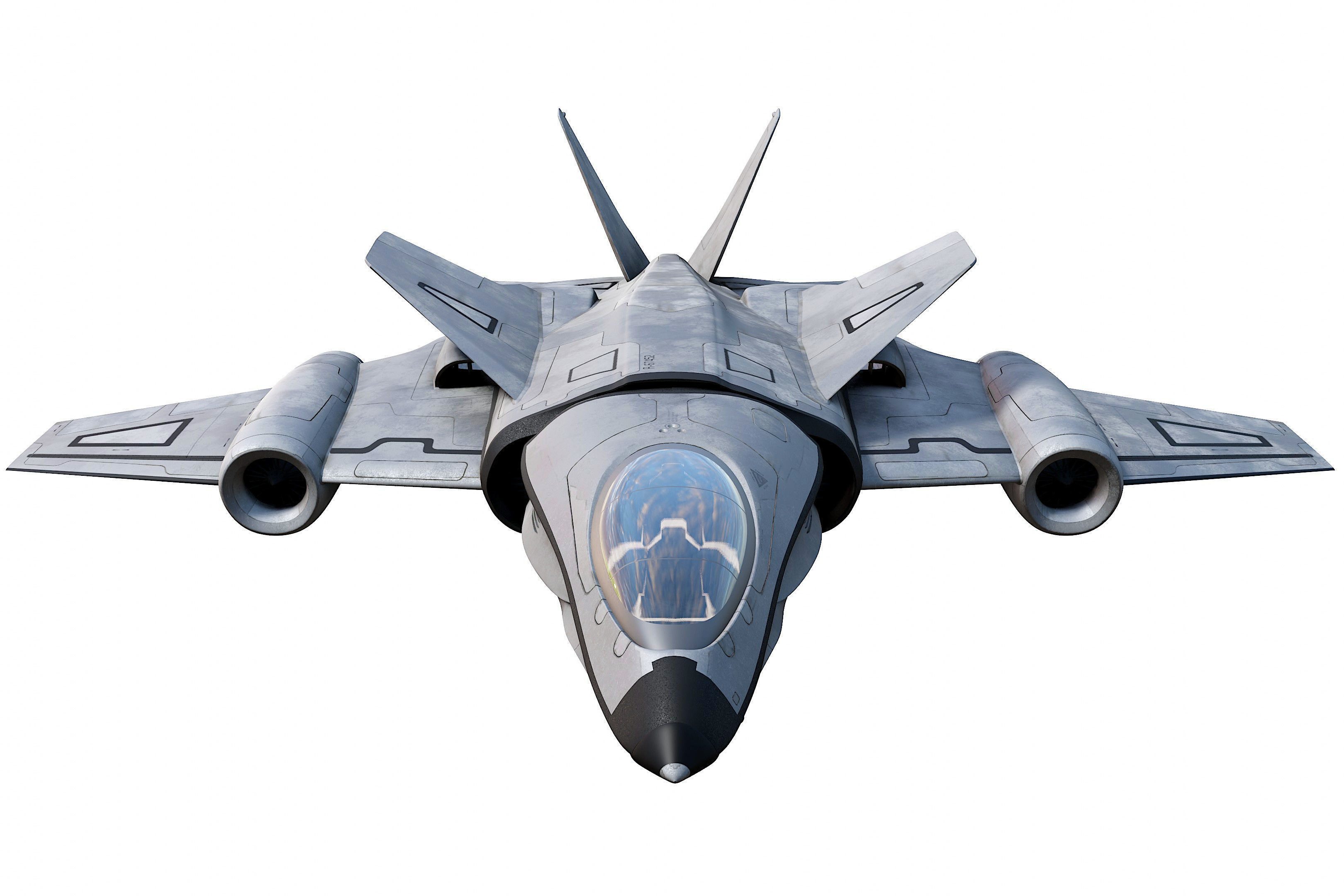 3D model scifi interceptor aircraft VR / AR / low-poly | CGTrader