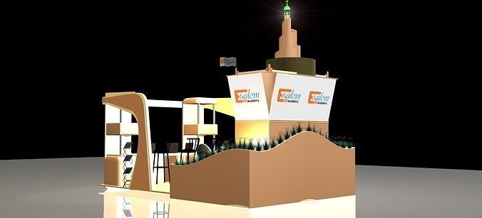 3x5 booth exhibition Stand heritage design 3D model | CGTrader