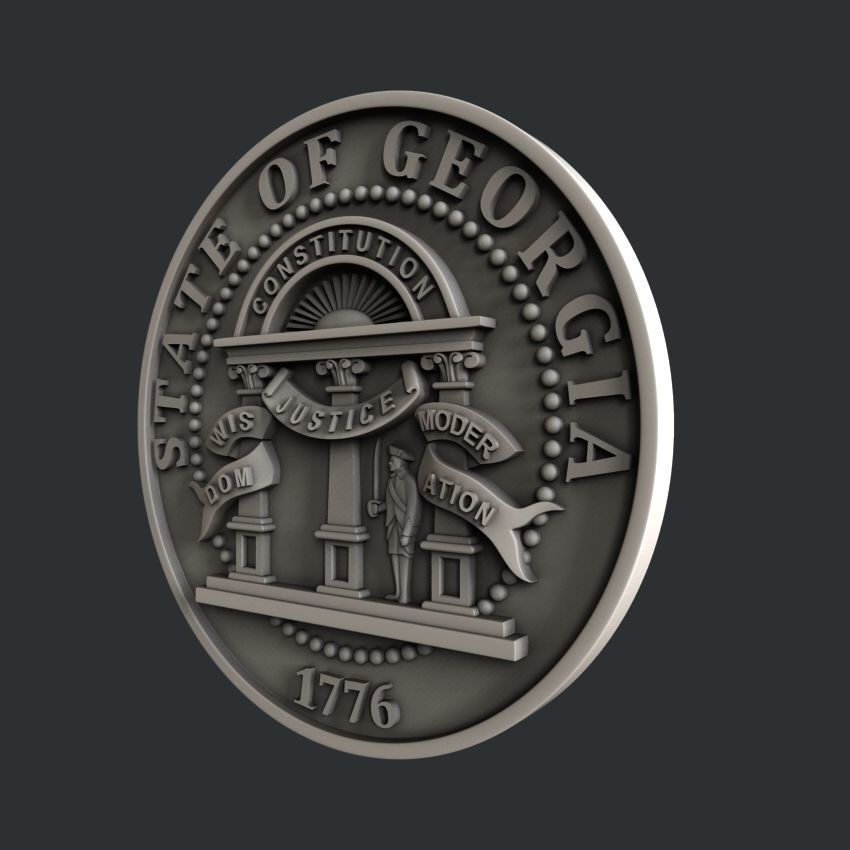 3d STL models for CNC router seal Georgia 3D model | CGTrader