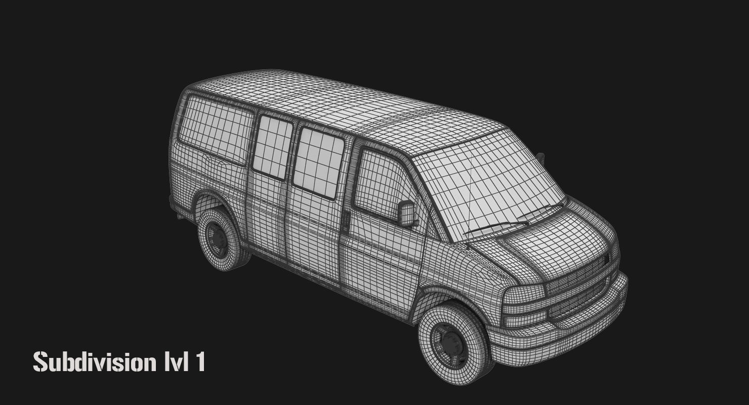 Rusty van 3D model | CGTrader