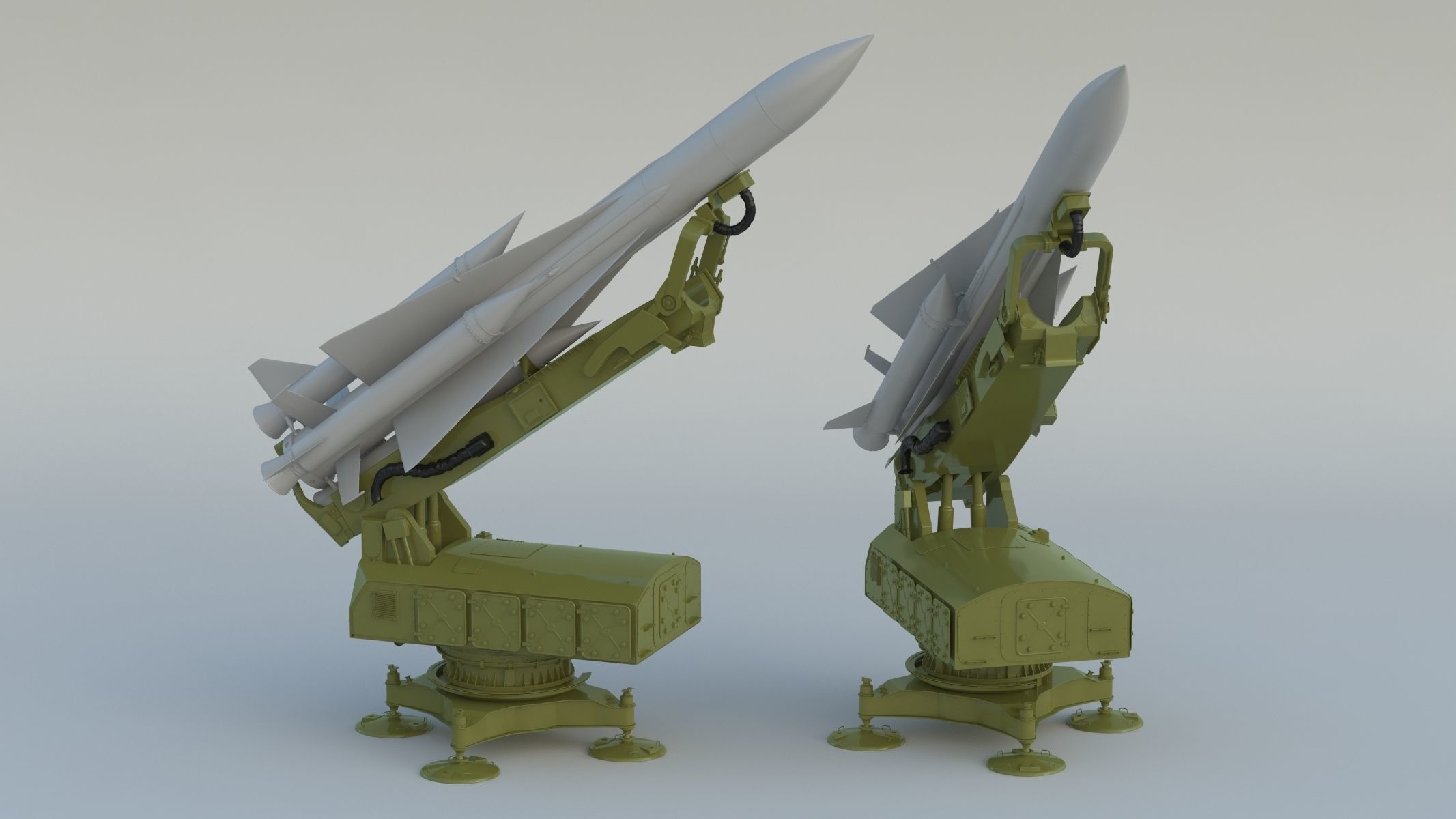 S-200 Missile Angara Vega Dubna SA-5 Gammon 3D model | CGTrader