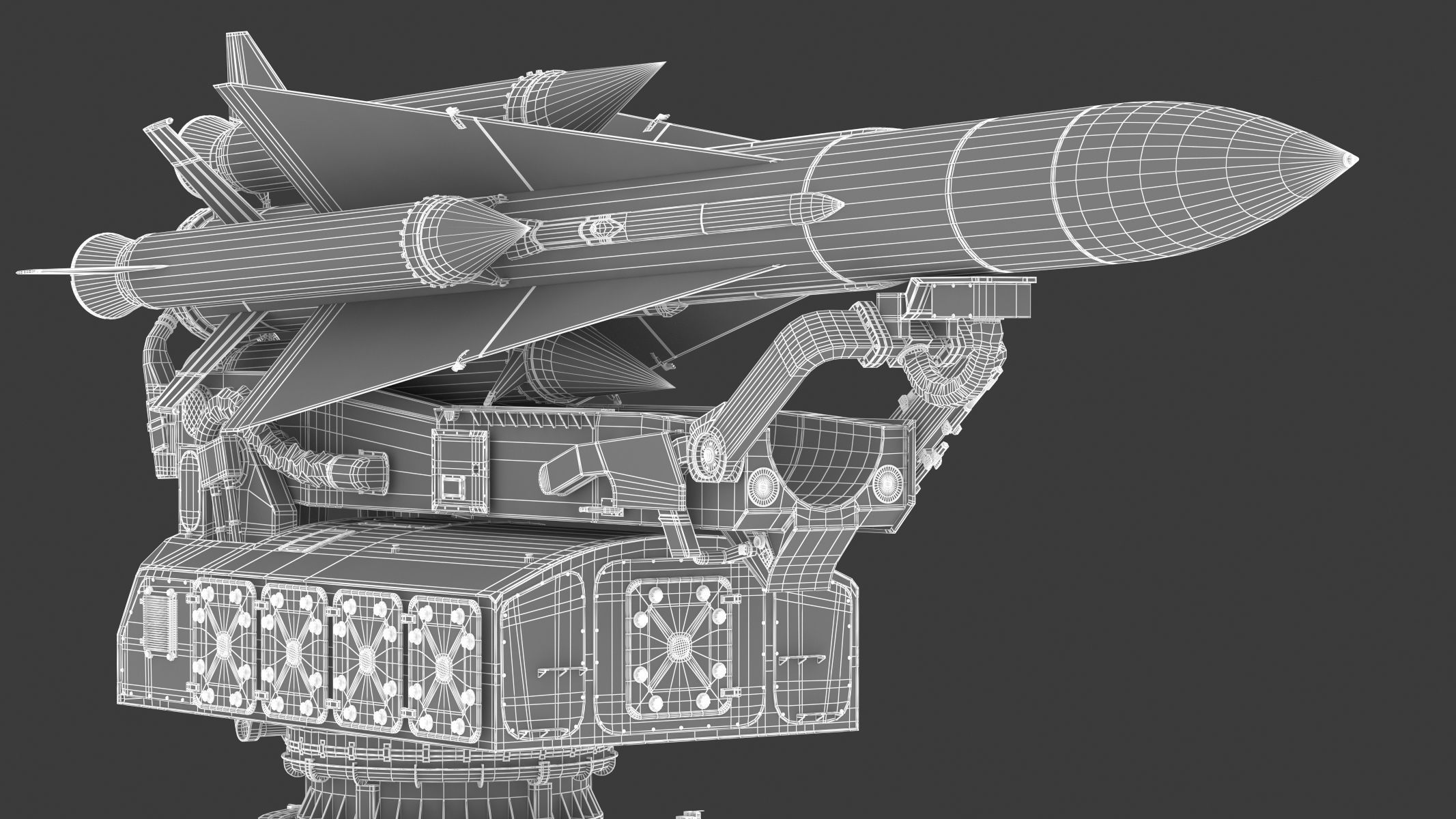 S-200 Missile Angara Vega Dubna SA-5 Gammon 3D model | CGTrader