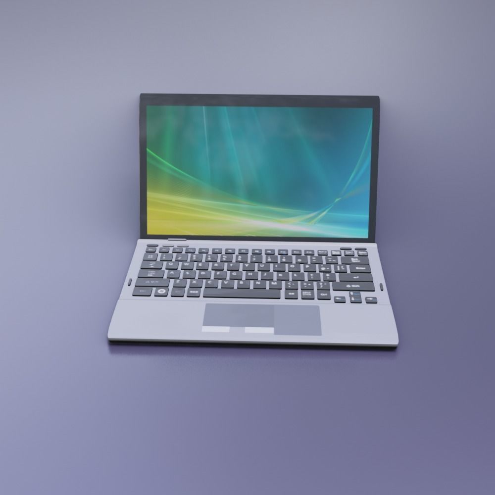 Laptop model in Blender 3D 3D model | CGTrader