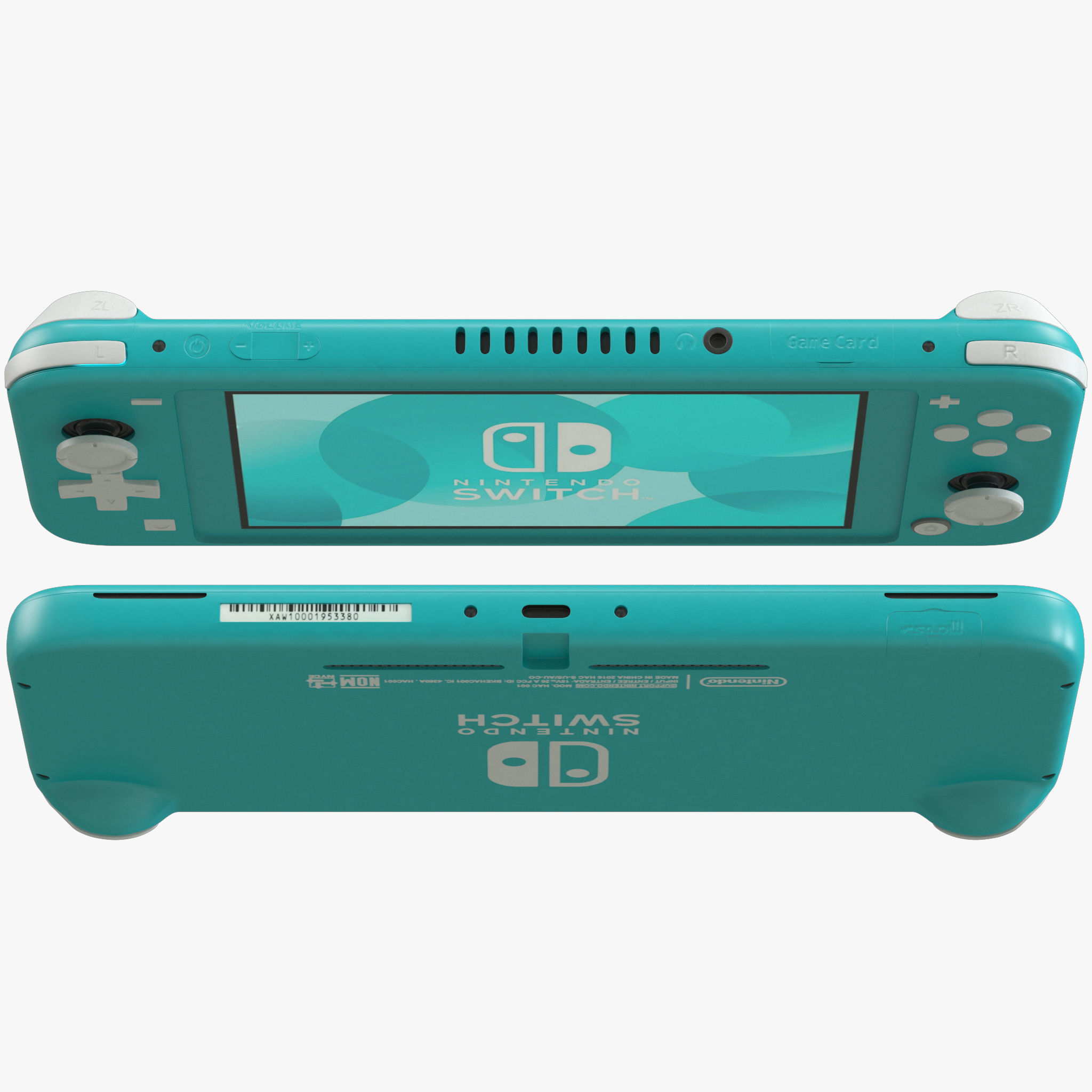 Nintendo Switch Lite - Turquoise 3D model | CGTrader