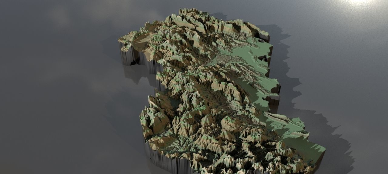 High resolution heightmaps and geometry for Albania Texture | CGTrader