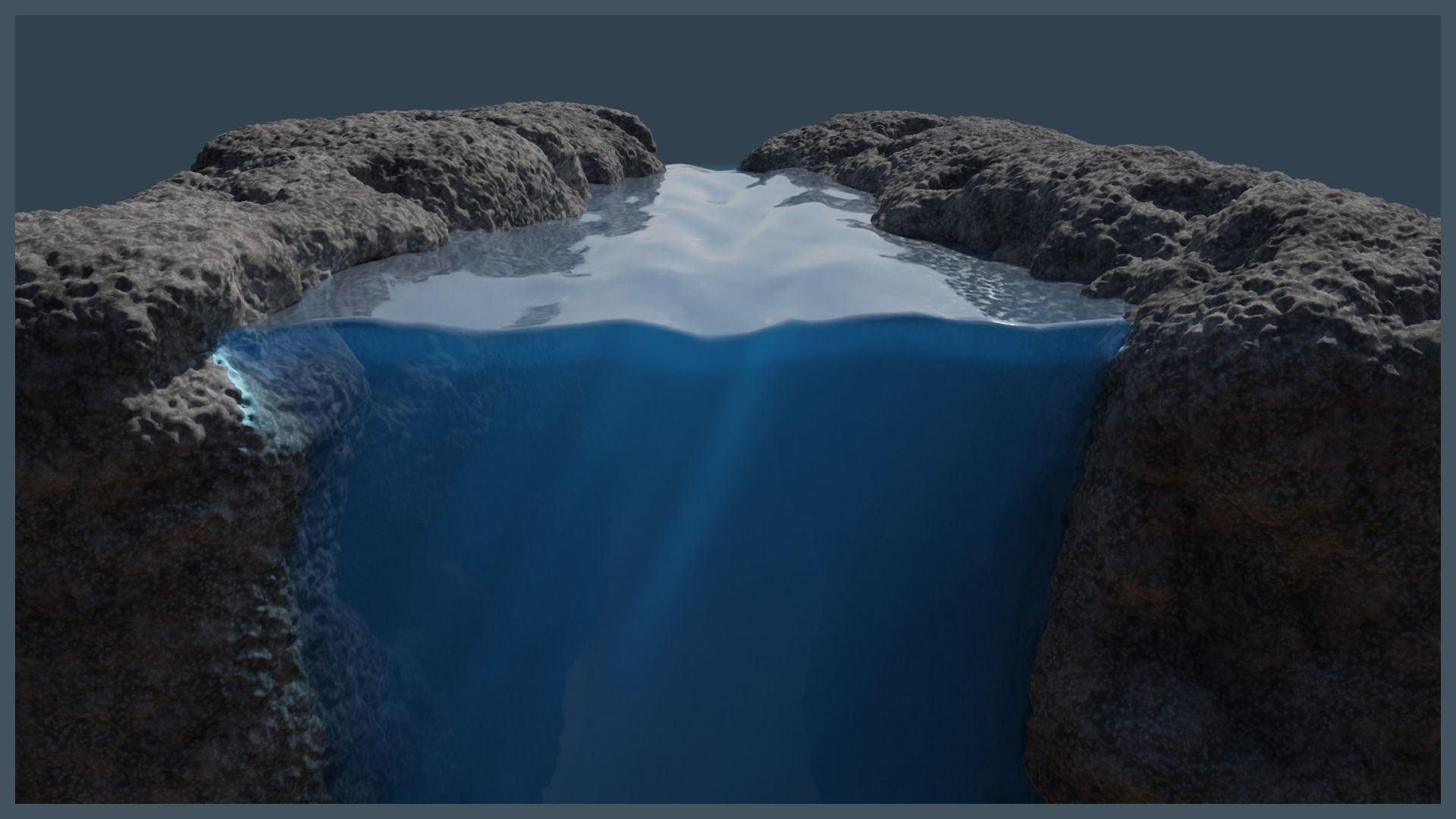 Ocean Trench Environment 3D model animated | CGTrader