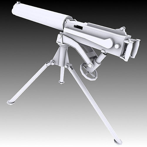3D model Vickers Machine Gun VR / AR / low-poly | CGTrader