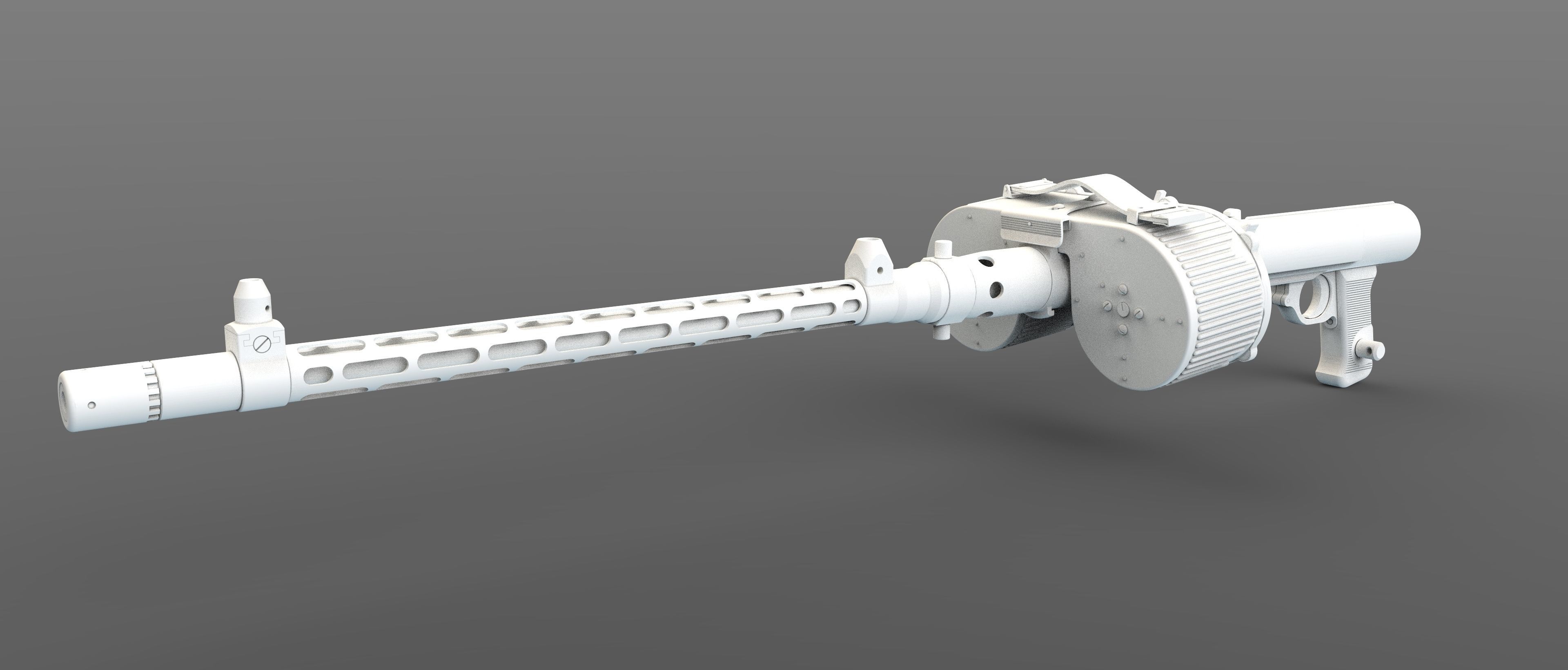 MG15 Machine Gun 3D model | CGTrader
