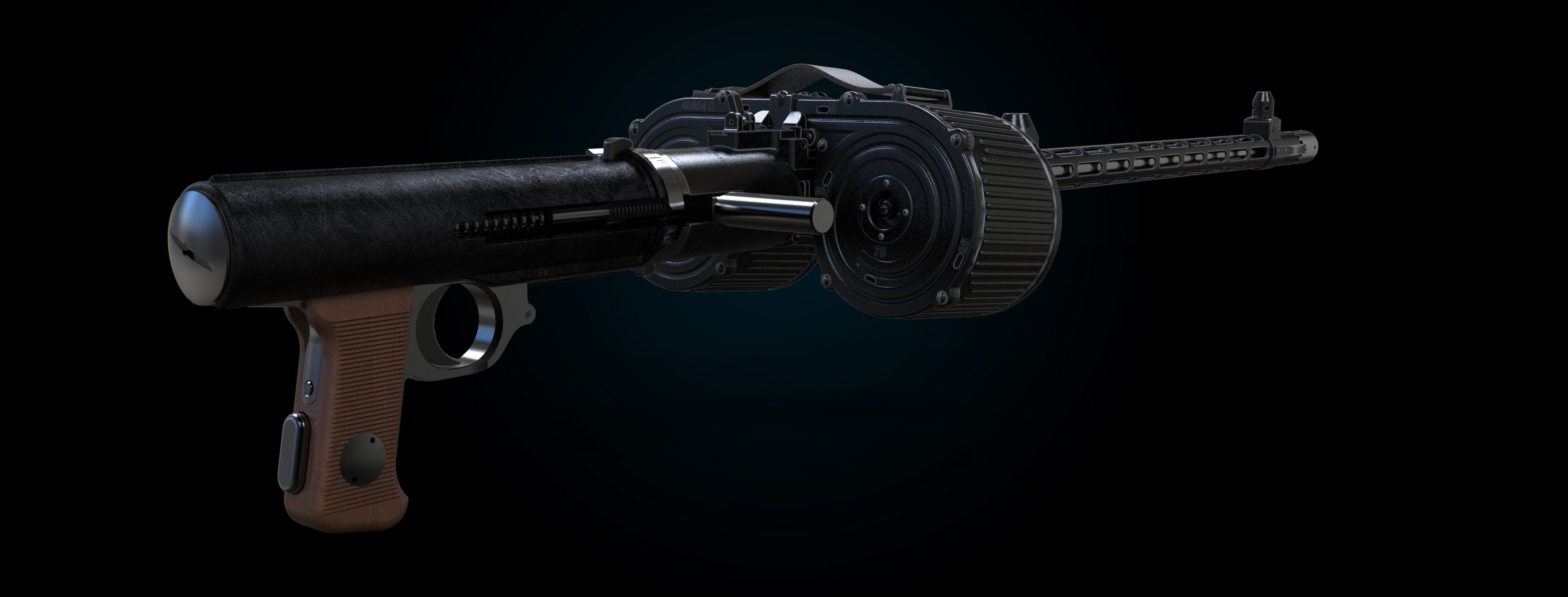 MG15 Machine Gun 3D model | CGTrader