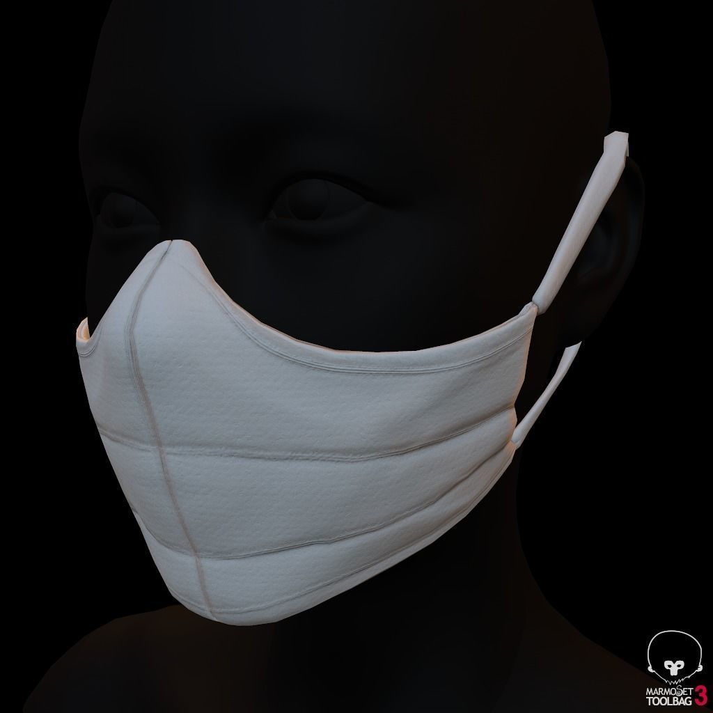 3D model Diy corona protection mask VR / AR / low-poly | CGTrader