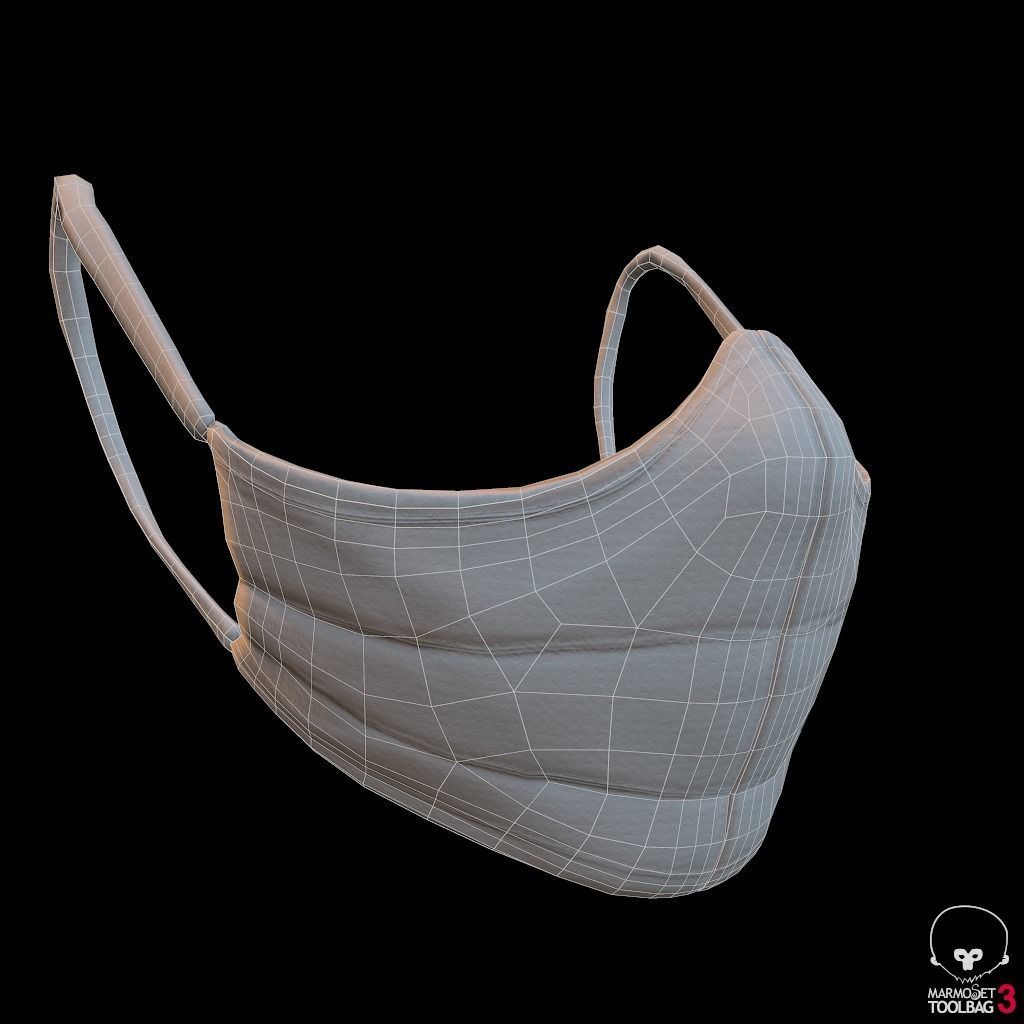 3D model Diy corona protection mask VR / AR / low-poly | CGTrader