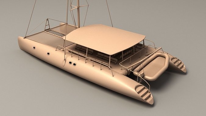 Catamaran 3D model | CGTrader