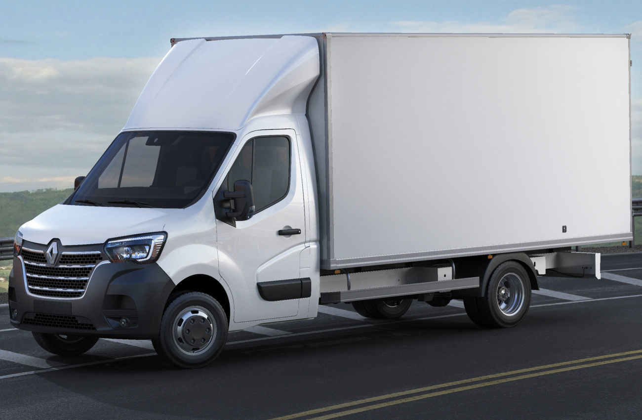 Renault Master Box Truck 2019 3D model | CGTrader
