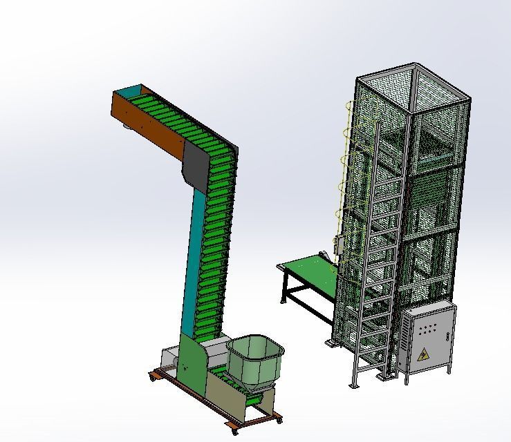 Z chain conveyor Assembly 3D model | CGTrader