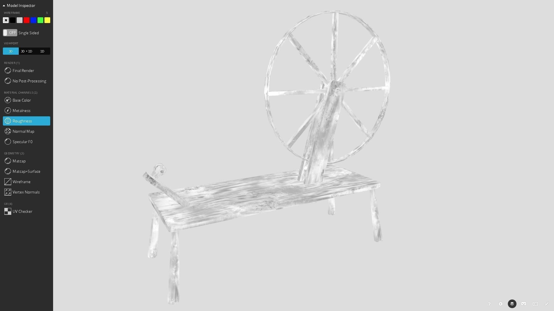 3D model Medieval Spinning Wheel VR / AR / low-poly | CGTrader