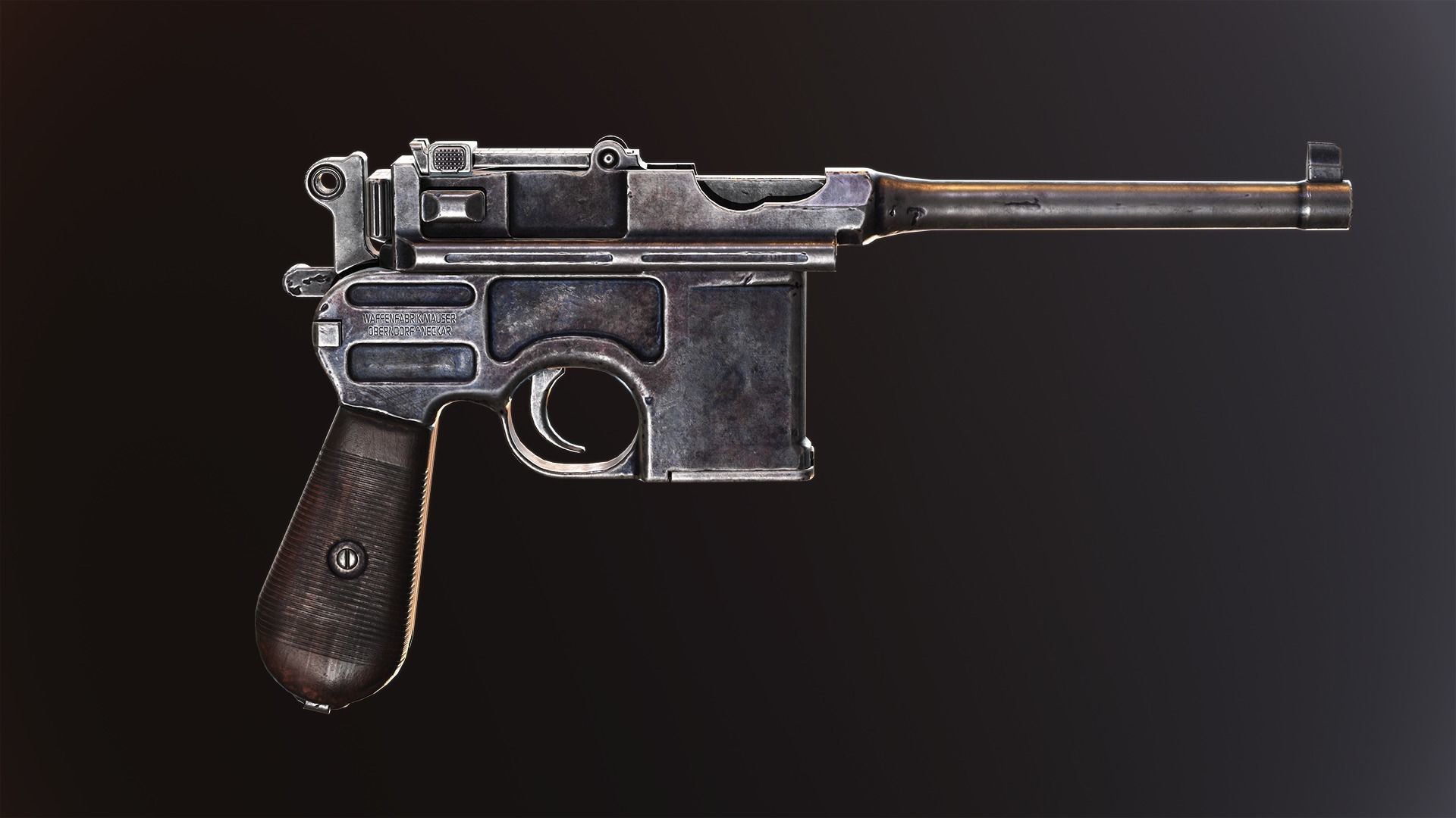 3D model Mauser C96 - FPS Semi-Automatic Pistol VR / AR / low-poly ...