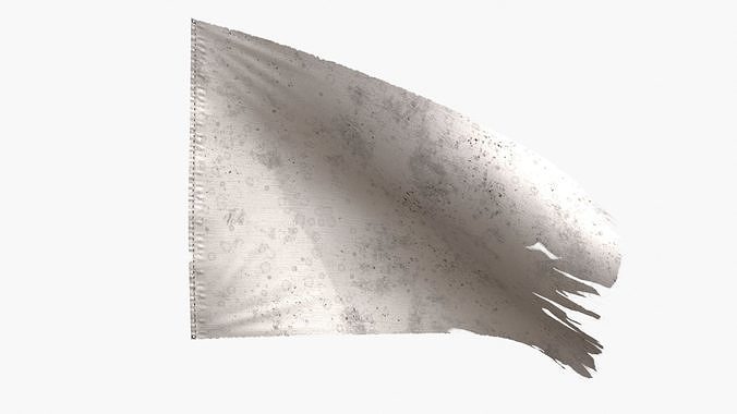 3D model White Flag VR / AR / low-poly rigged animated | CGTrader