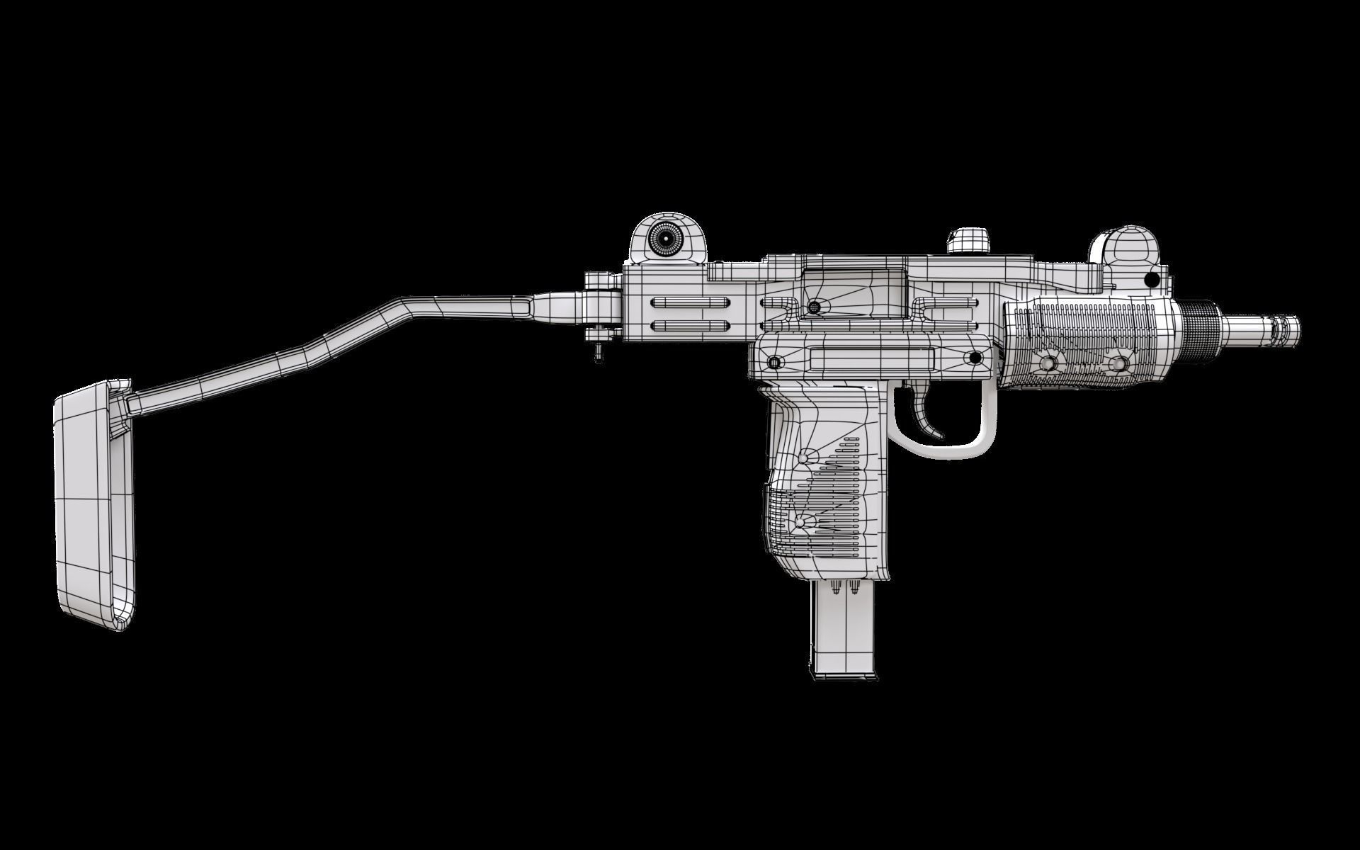 Submachine UZI 3D model | CGTrader