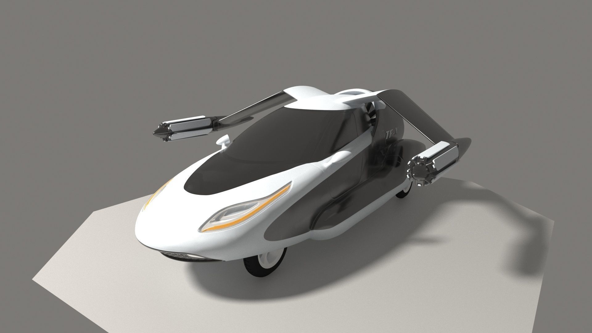 TF-X Flying car Air vehicle Cars of the future 3D model | CGTrader