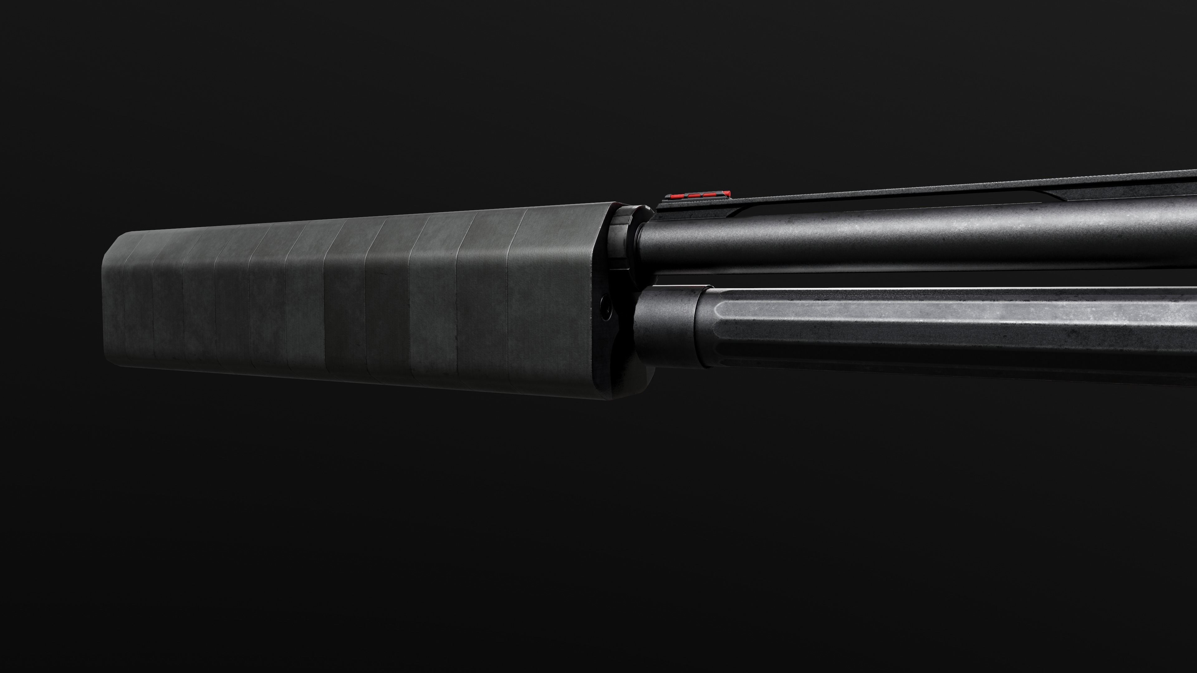 3D model SilencerCo Salvo12 12 Gauge Shotgun Suppressor VR / AR / low ...