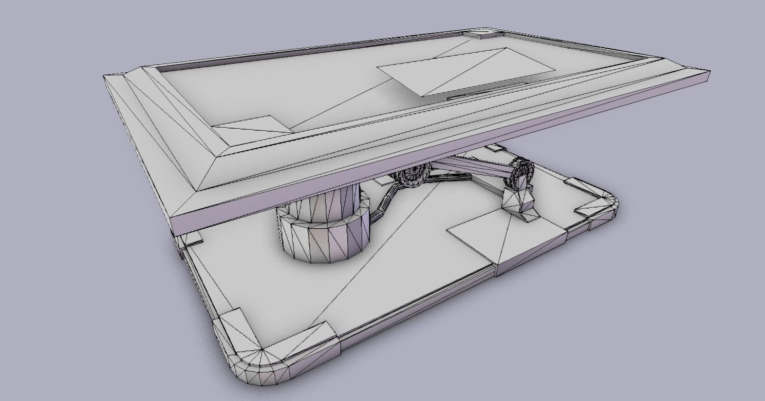 3D model Sci Fi Hologram Table VR / AR / low-poly | CGTrader