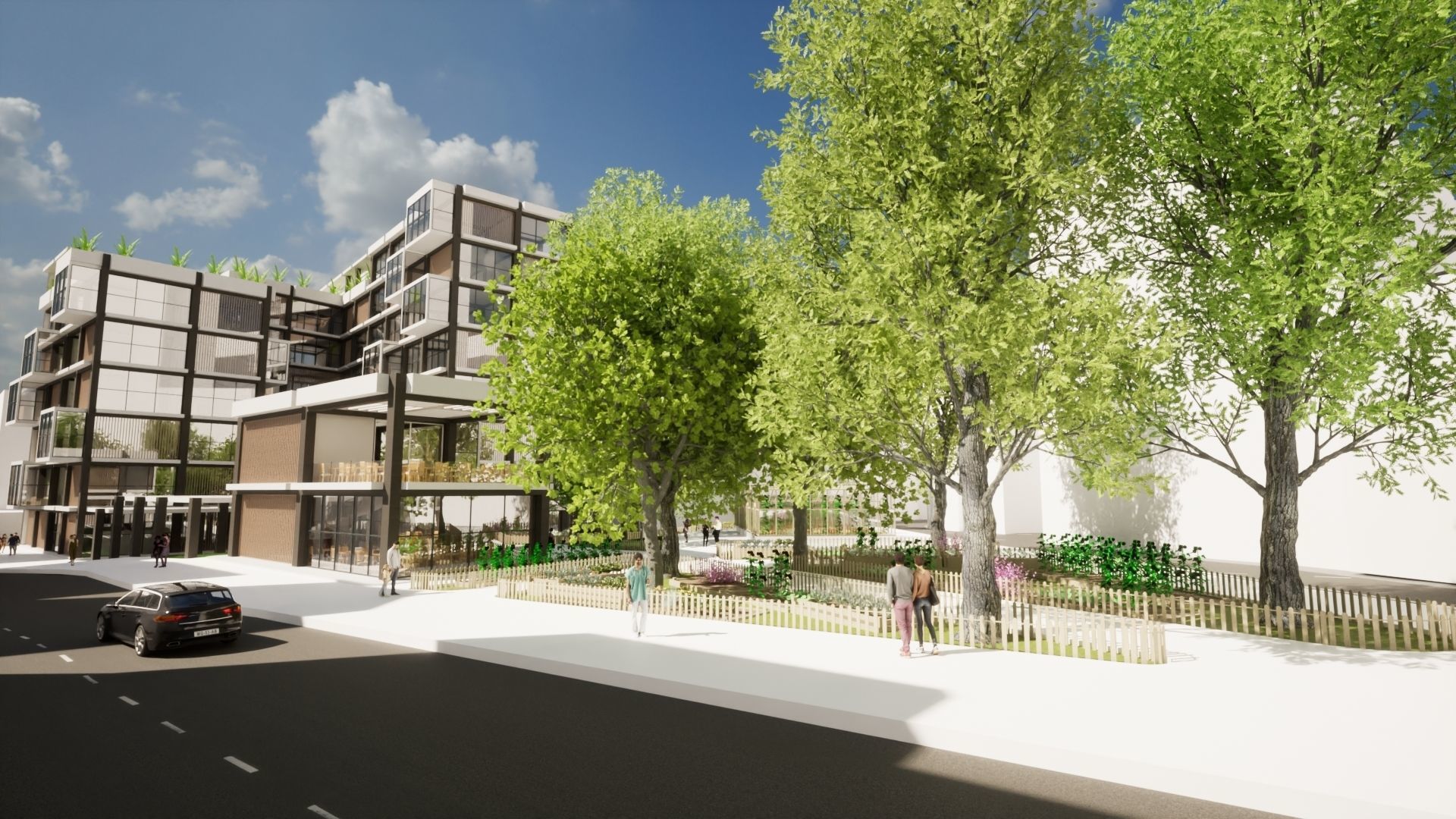 Apartment Building Revit Project 3D model | CGTrader