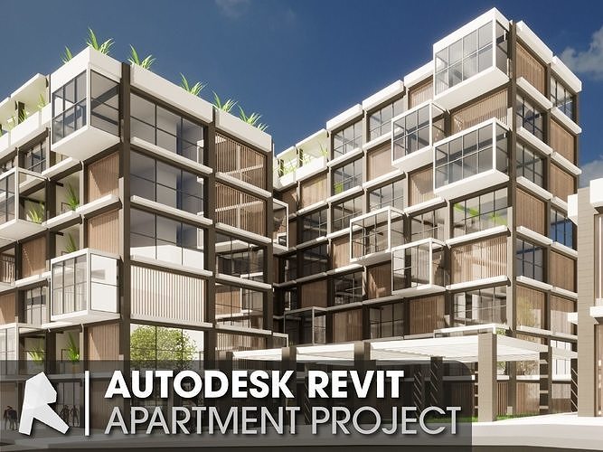 Apartment Building Revit Project 3D model | CGTrader