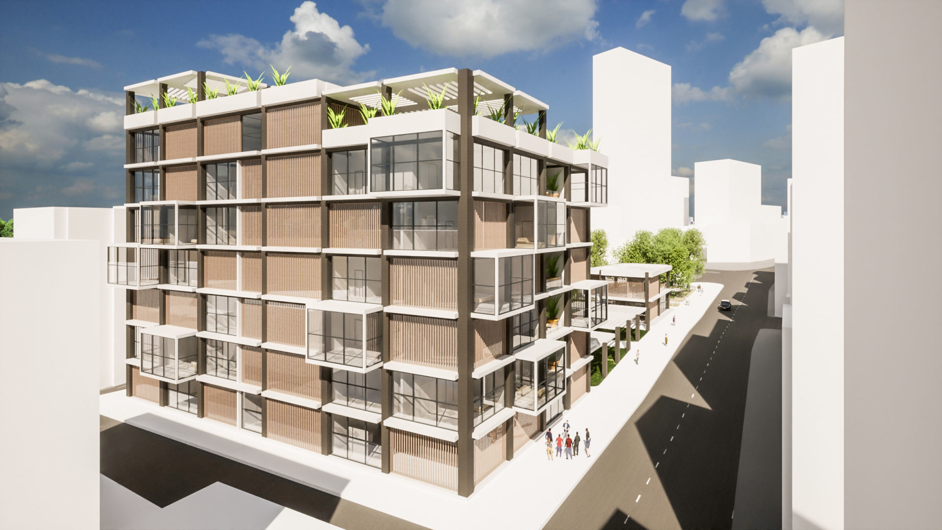 Apartment Building Revit Project 3D model | CGTrader