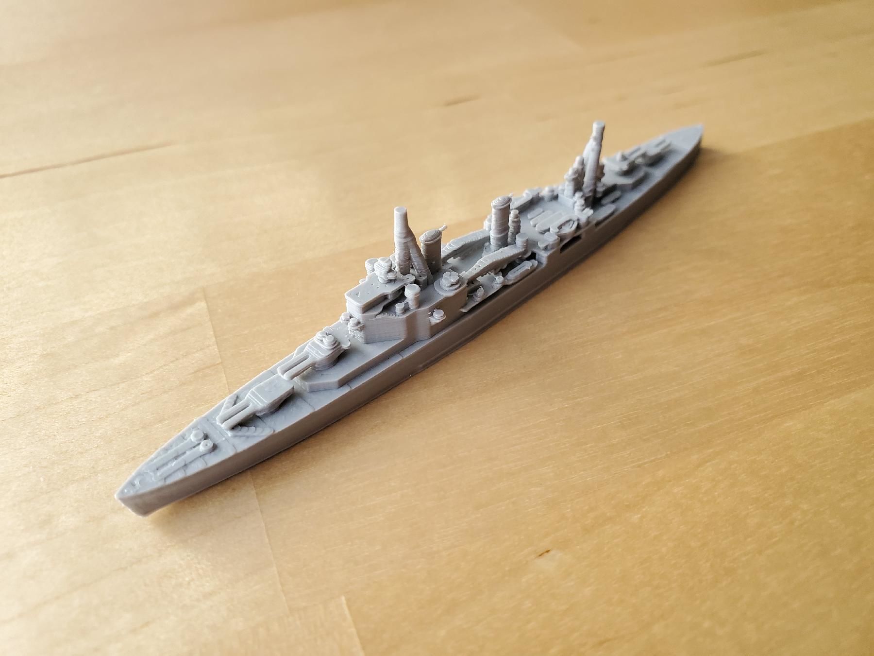 British County London Class Cruiser Warship 3D model 3D printable ...