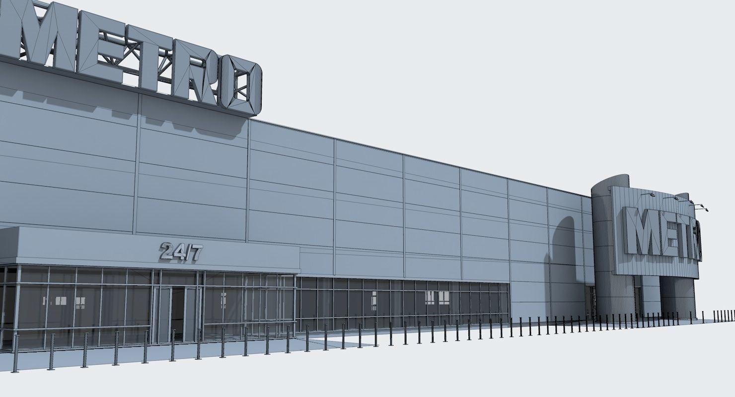Metro Cash and Carry Hypermarket 3D model | CGTrader