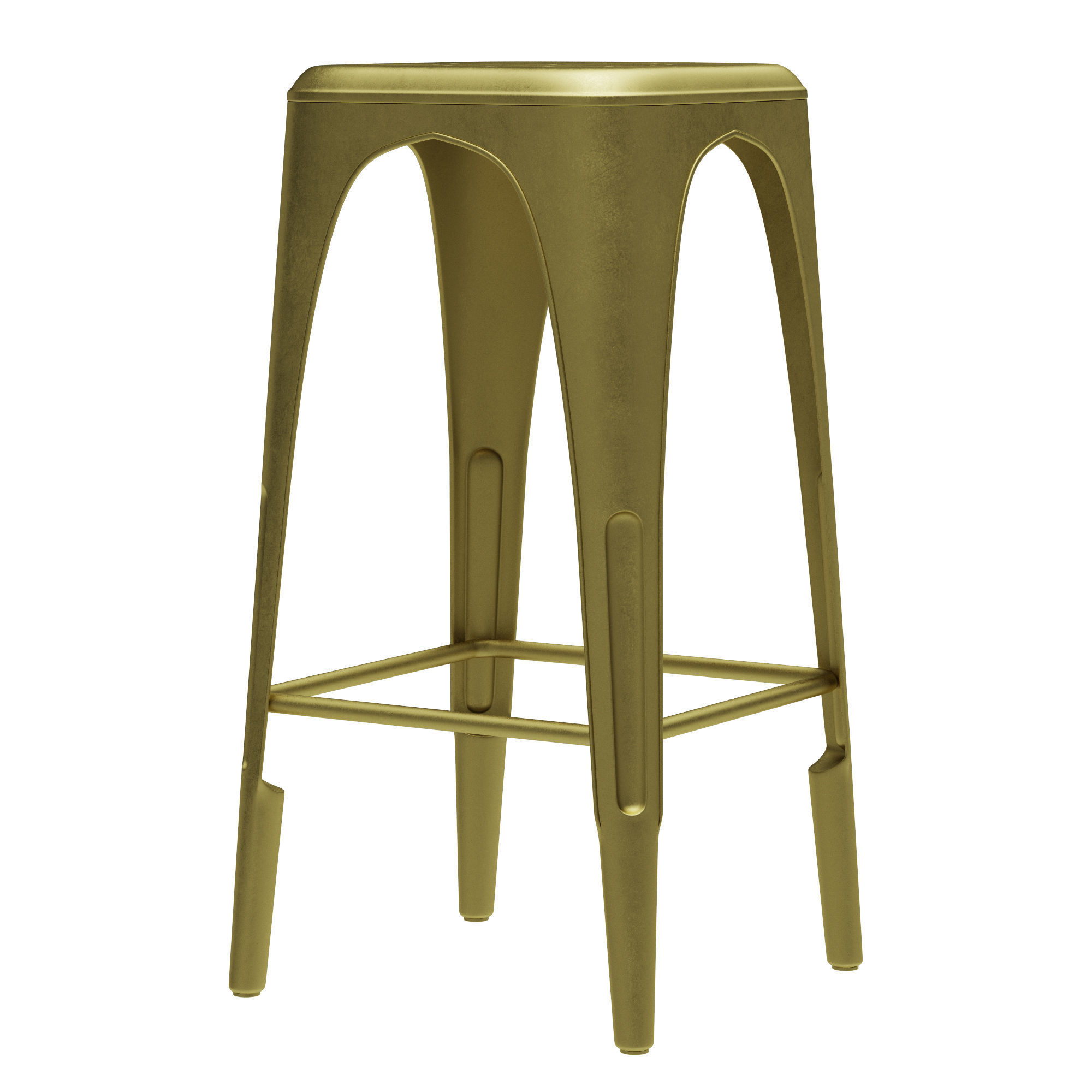 Restoration Hardware Remy Backless Stool 3D model | CGTrader