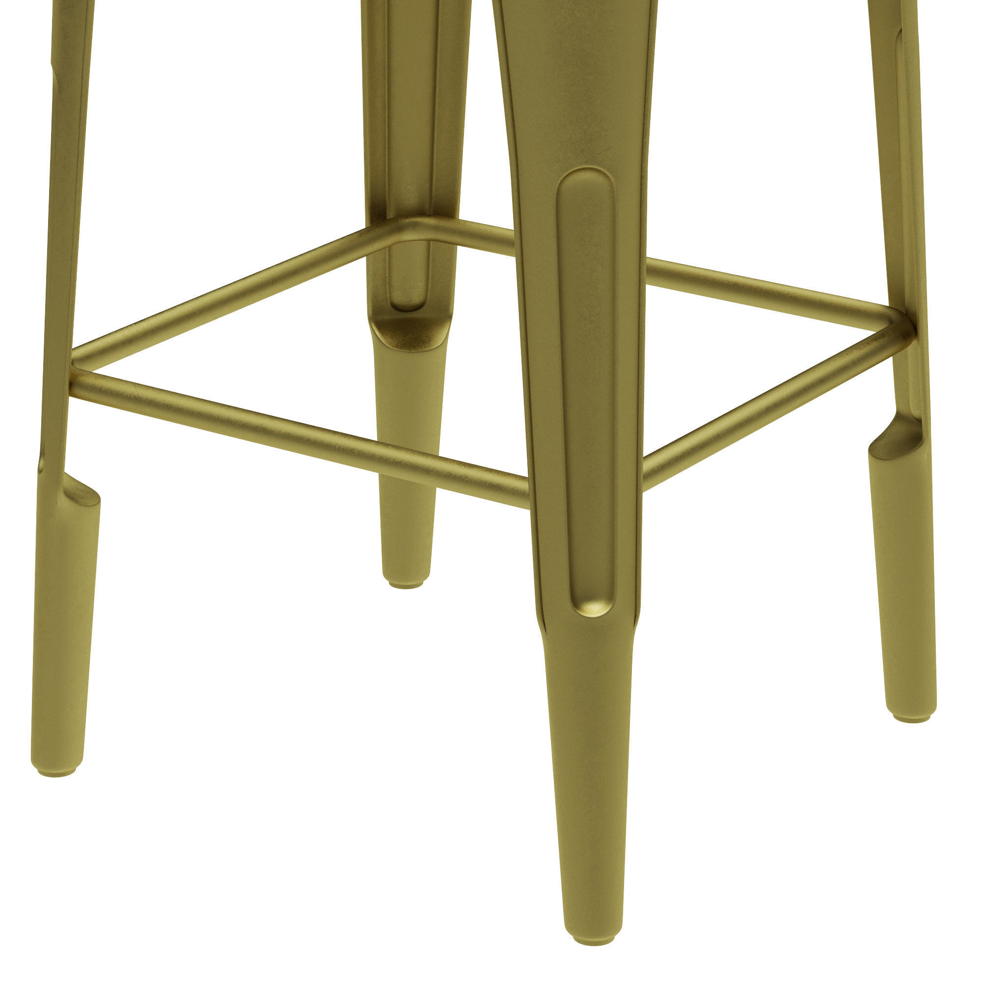 Restoration Hardware Remy Backless Stool 3D model | CGTrader