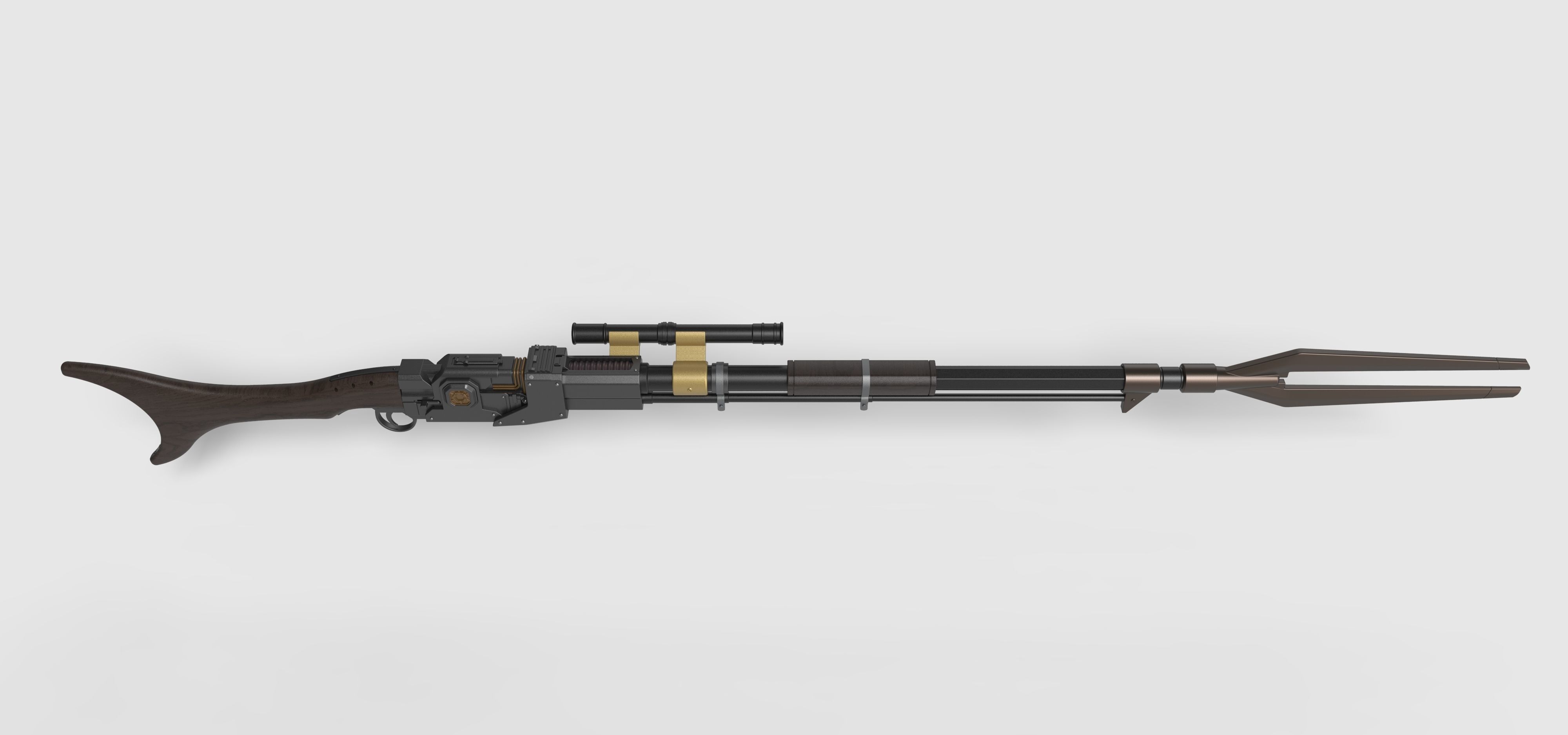 Amban sniper blaster rifle from The Mandalorian 3D model | CGTrader
