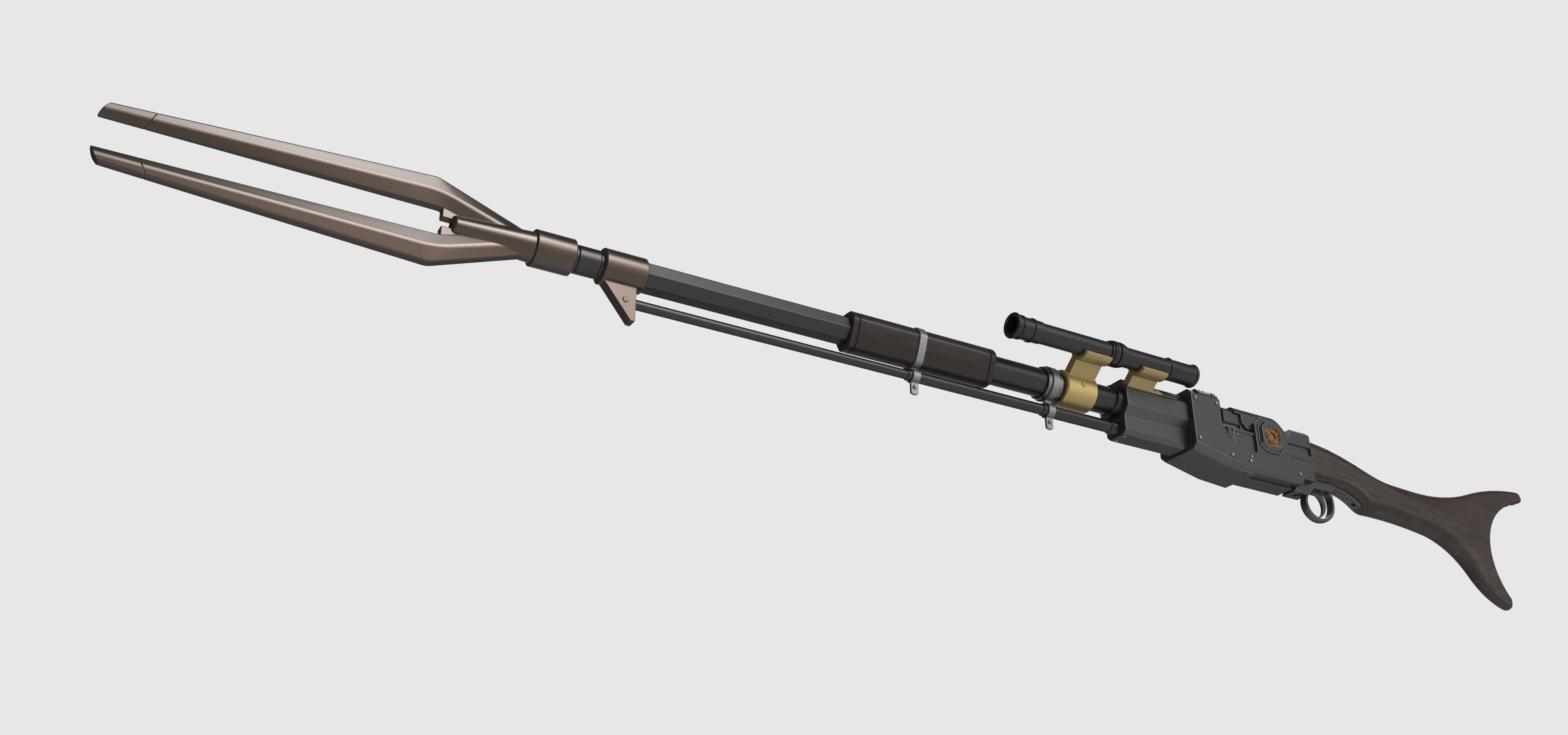 Amban sniper blaster rifle from The Mandalorian 3D model | CGTrader
