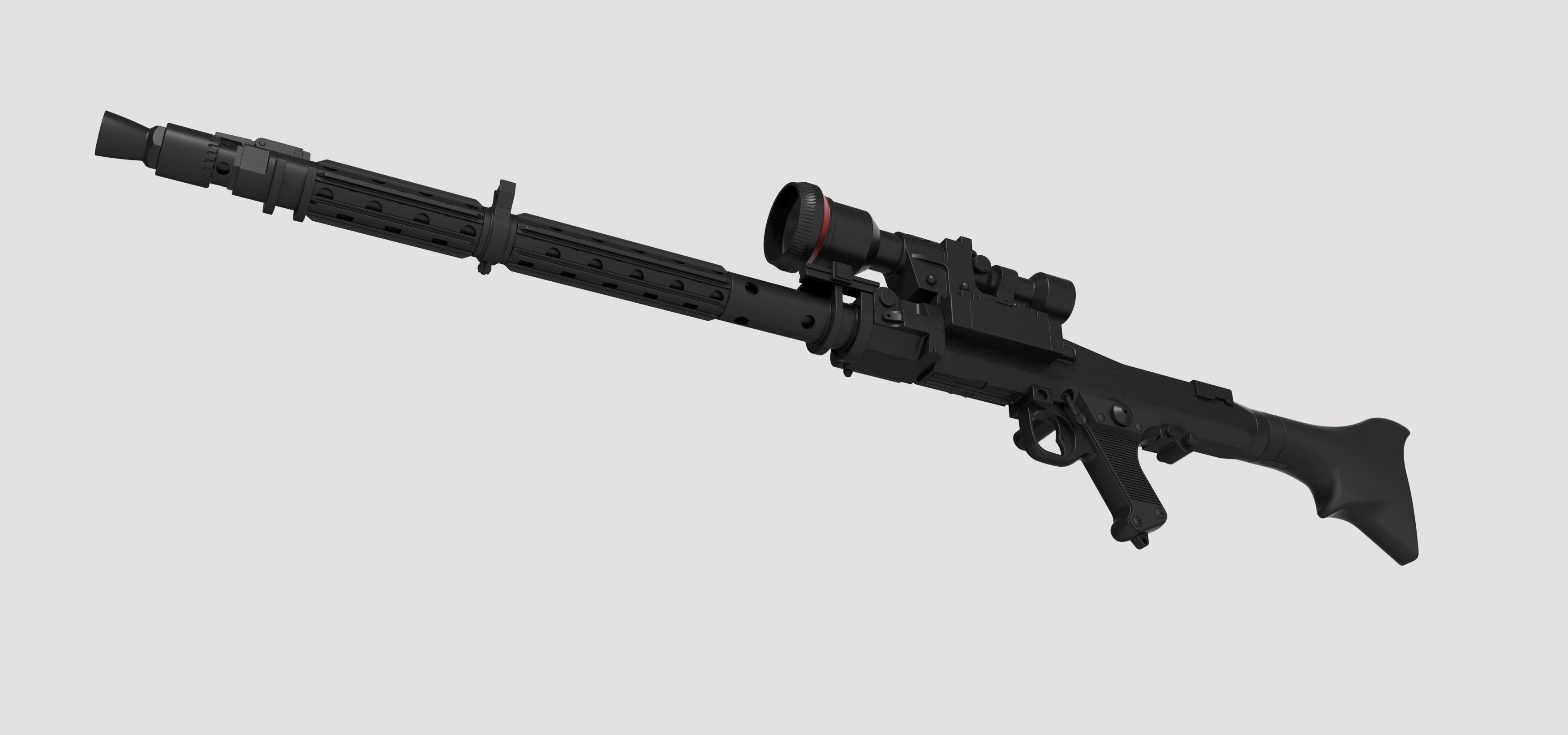 Stormtrooper Heavy Blaster Rifle DLT-19X from Star Wars 3D model | CGTrader