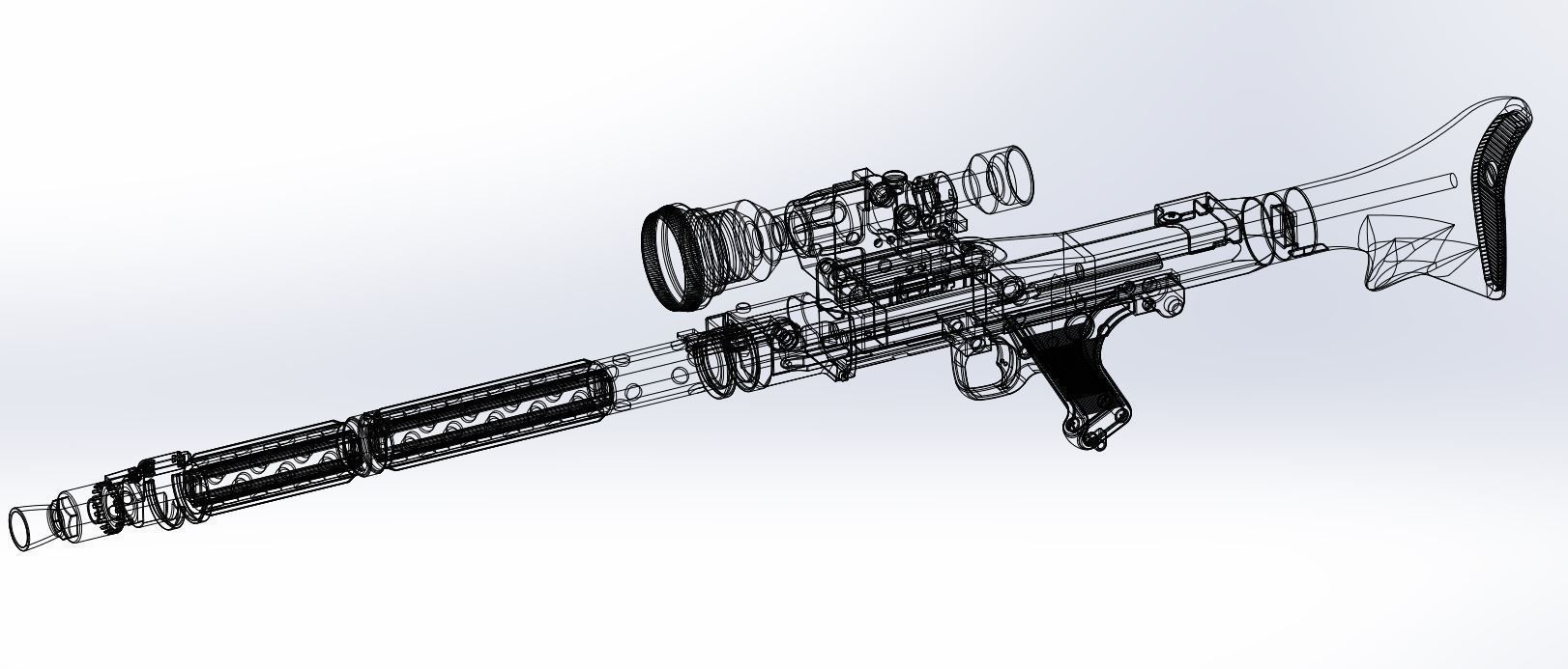 Stormtrooper Heavy Blaster Rifle DLT-19X from Star Wars 3D model | CGTrader