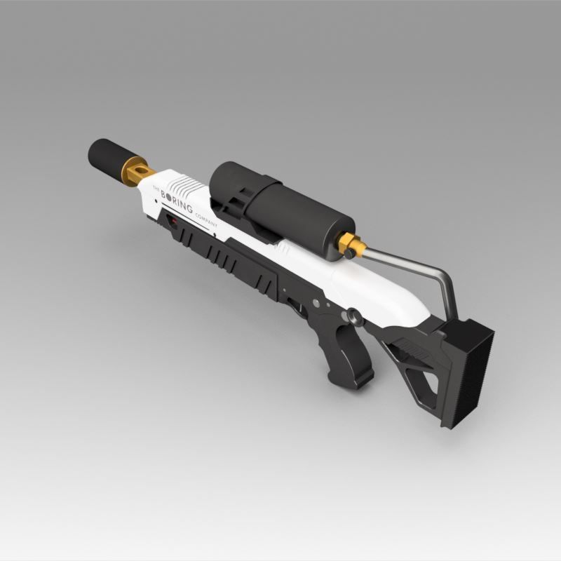 The boring company flamethrower 3D model | CGTrader