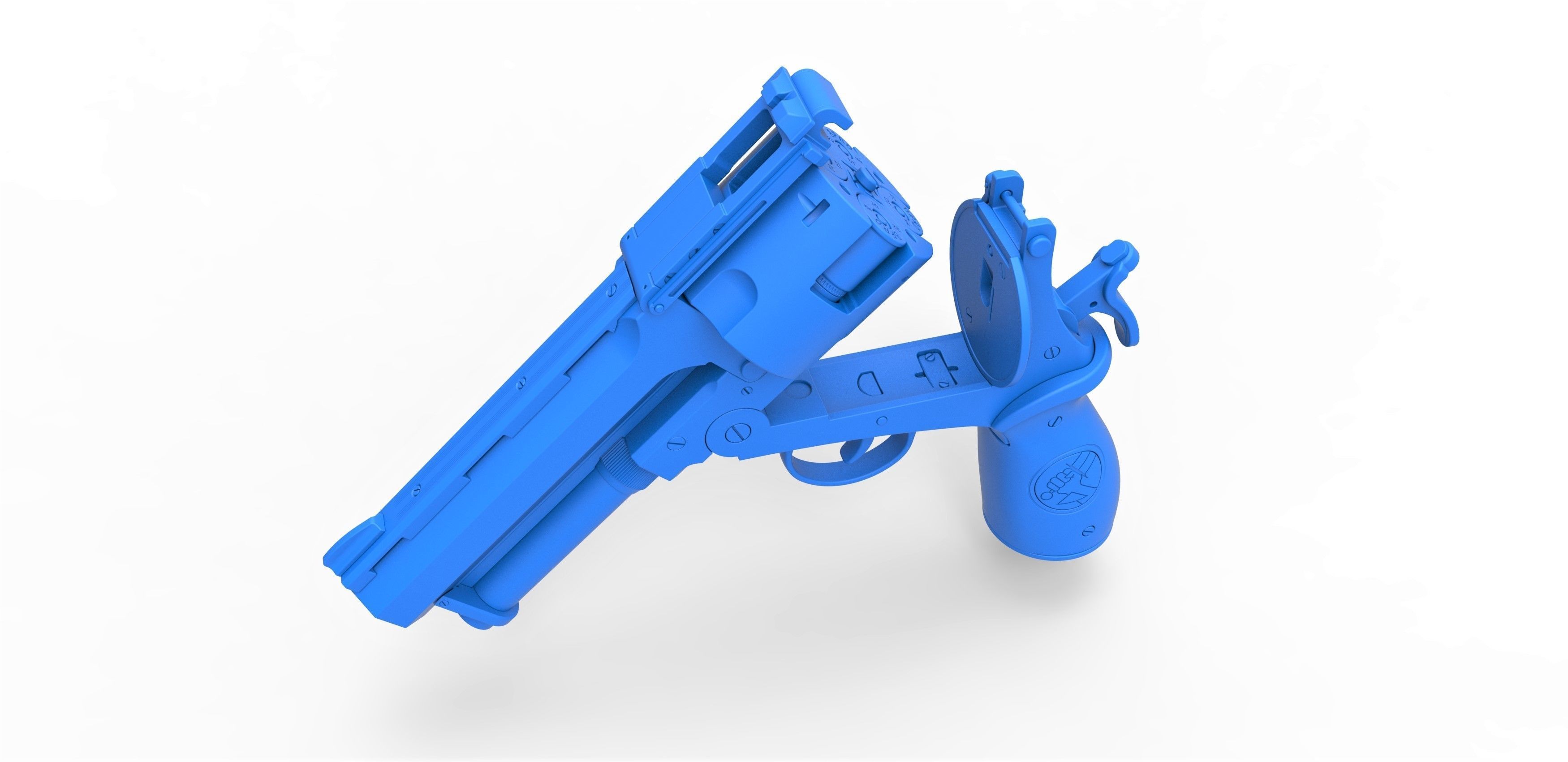 Samaritan Revolver from the movie Hellboy 2004 3D model | CGTrader