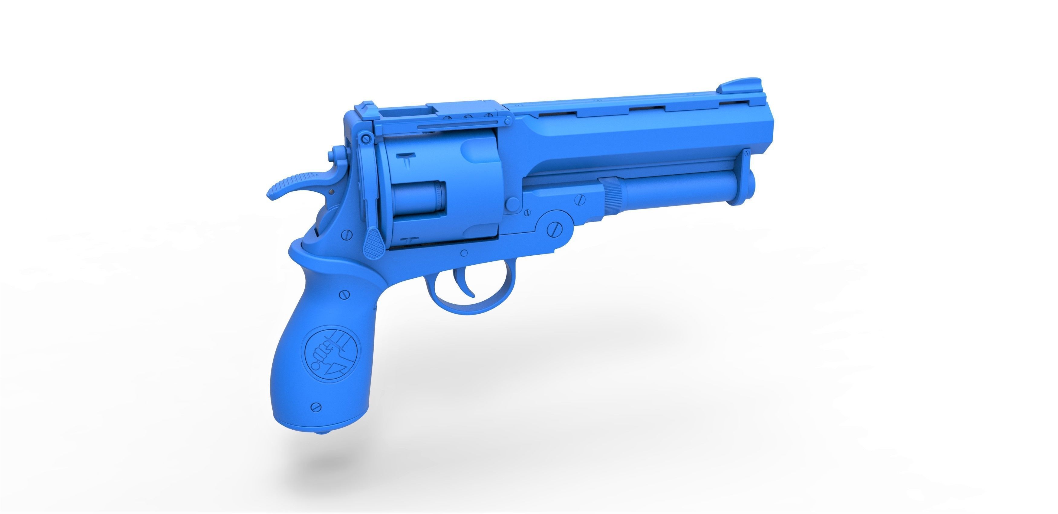 Samaritan Revolver from the movie Hellboy 2004 3D model | CGTrader