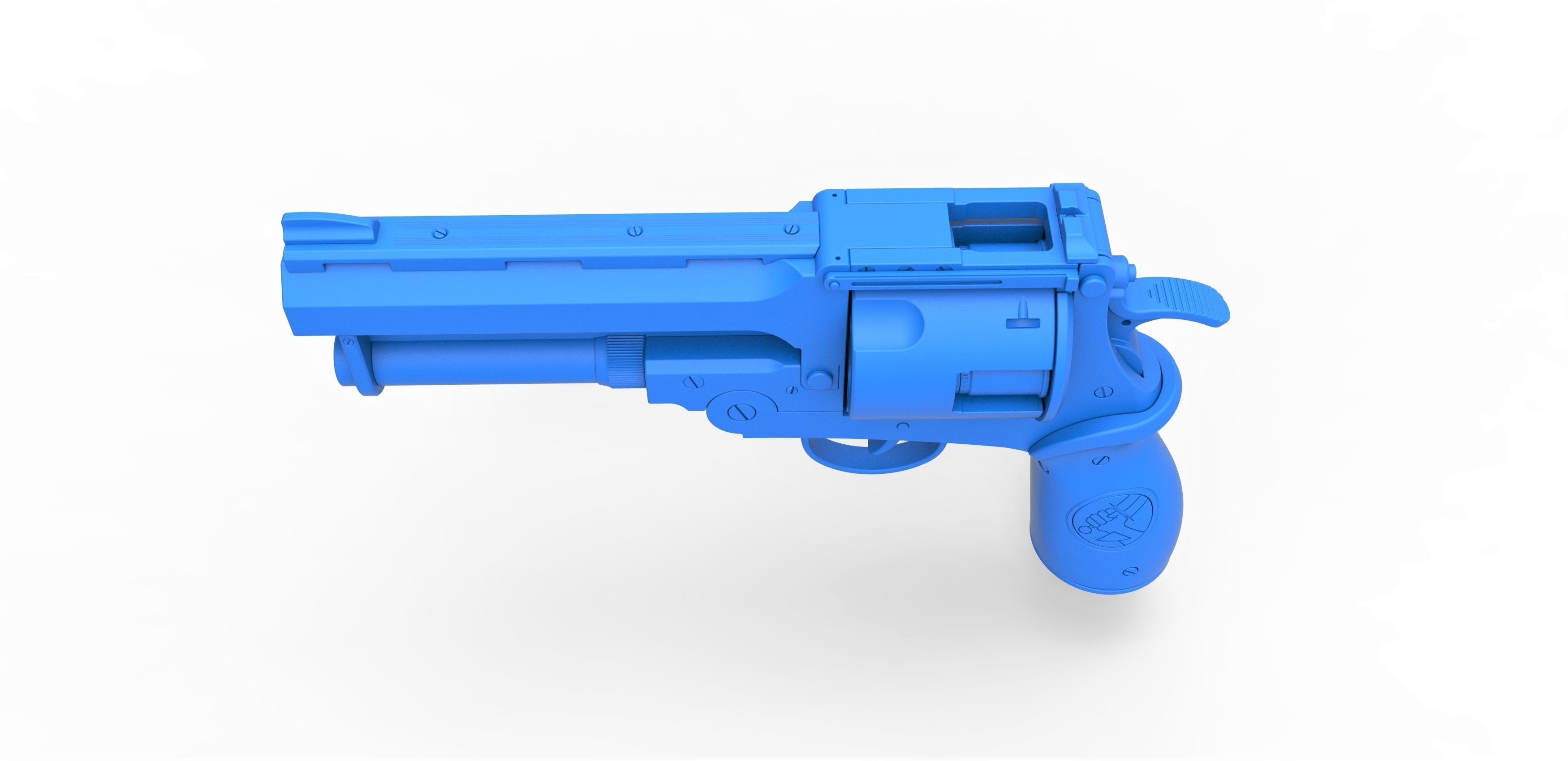 Samaritan Revolver from the movie Hellboy 2004 3D model | CGTrader