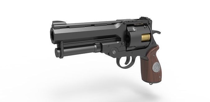 Samaritan Revolver from the movie Hellboy 2004 3D model | CGTrader