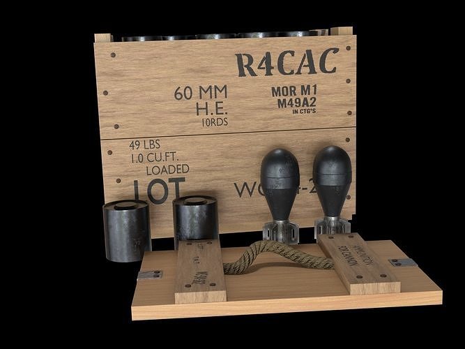 3D model Crate explosives VR / AR / low-poly | CGTrader