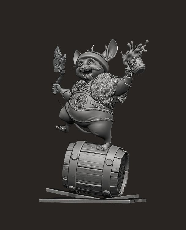 Mouse Viking 3D model 3D printable | CGTrader
