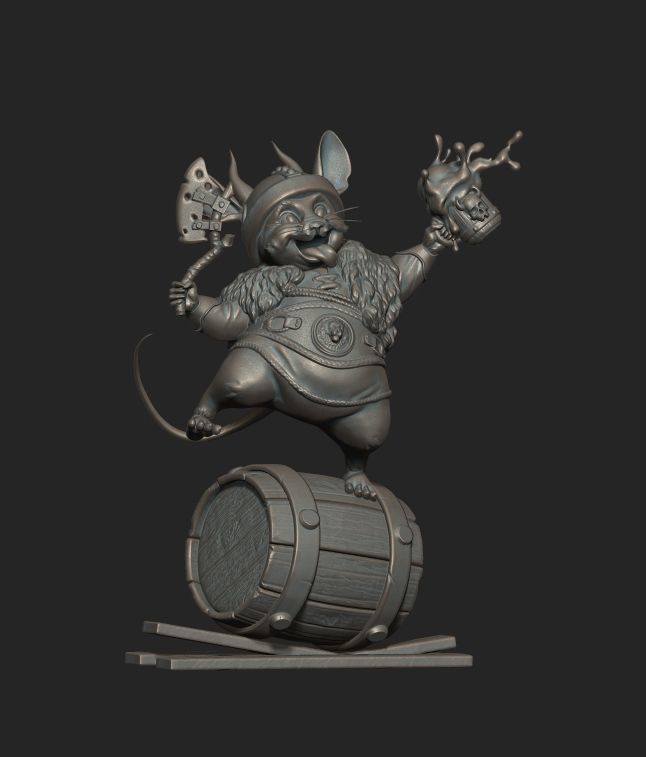 Mouse Viking 3D model 3D printable | CGTrader