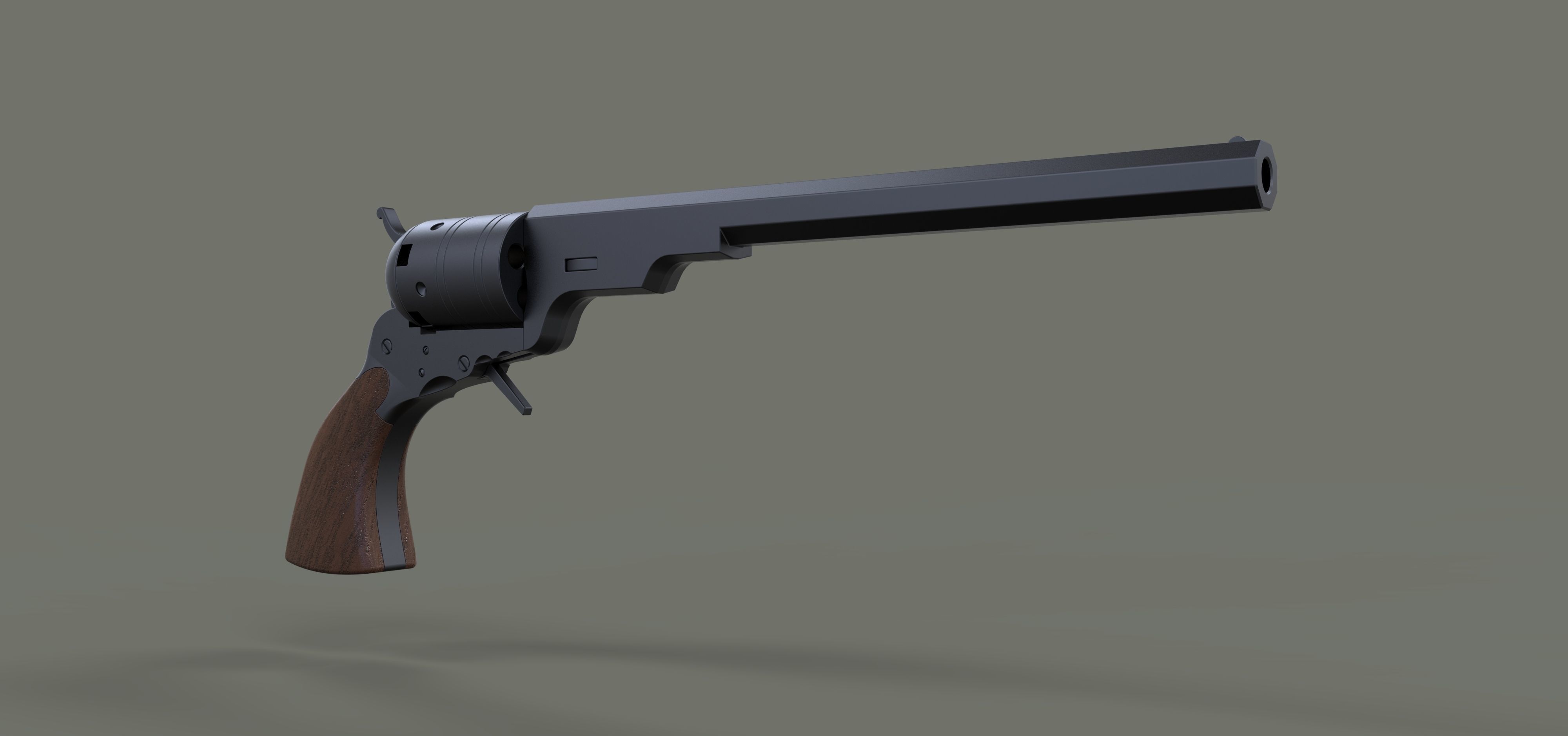 Revolver Colt Paterson 1836 3D model | CGTrader