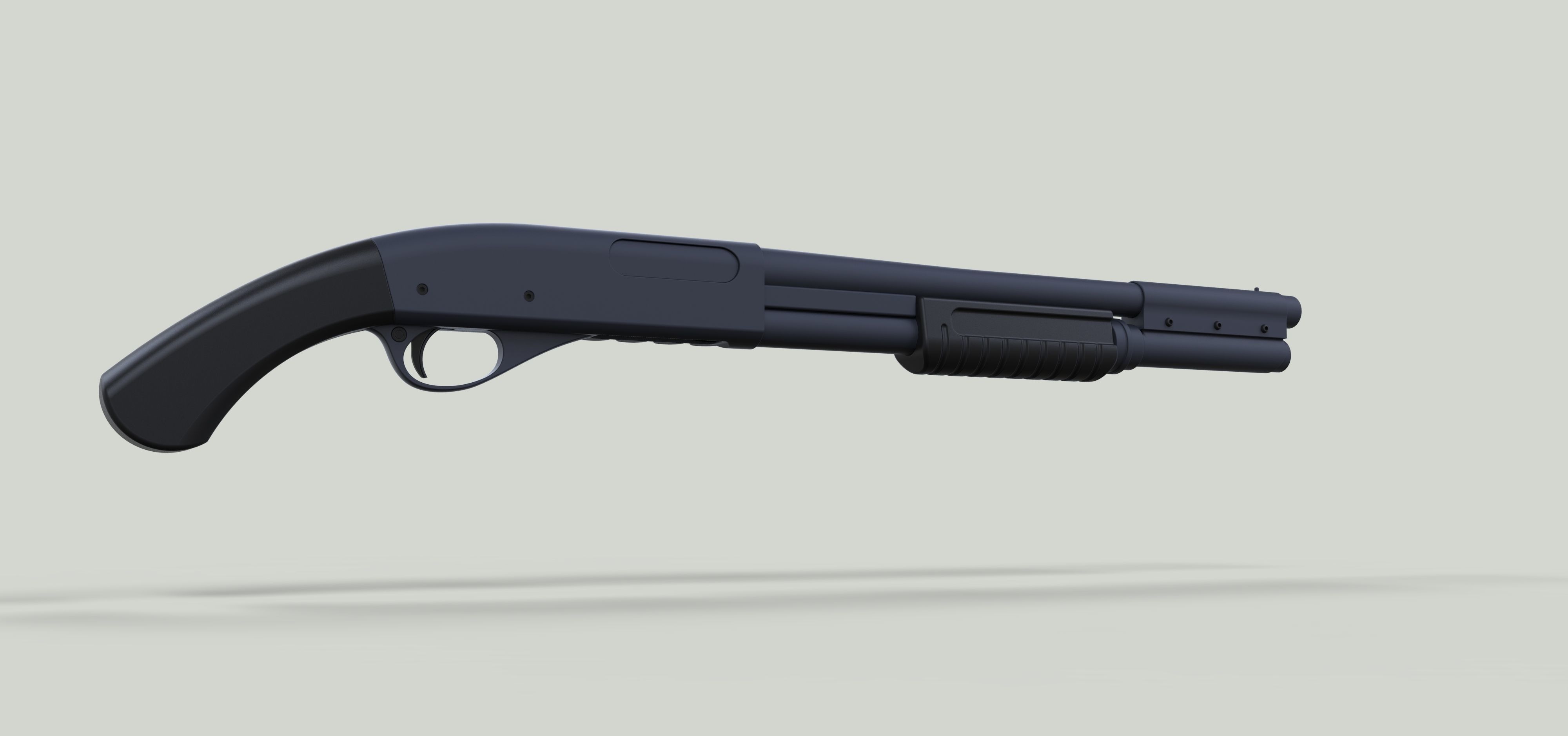 Shotgun gun 3D model | CGTrader
