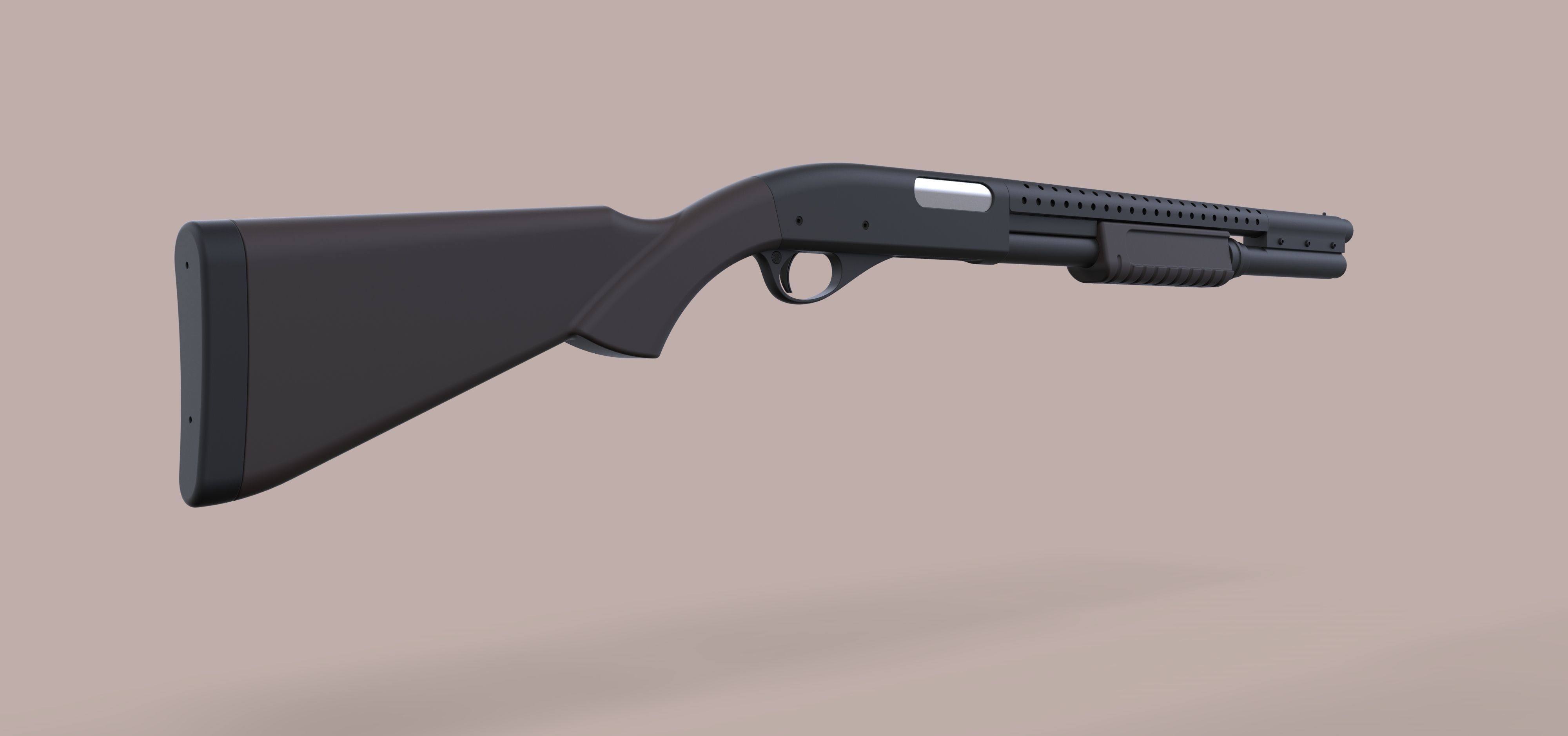 Remington 870 from the movie Terminator 3 3D model | CGTrader