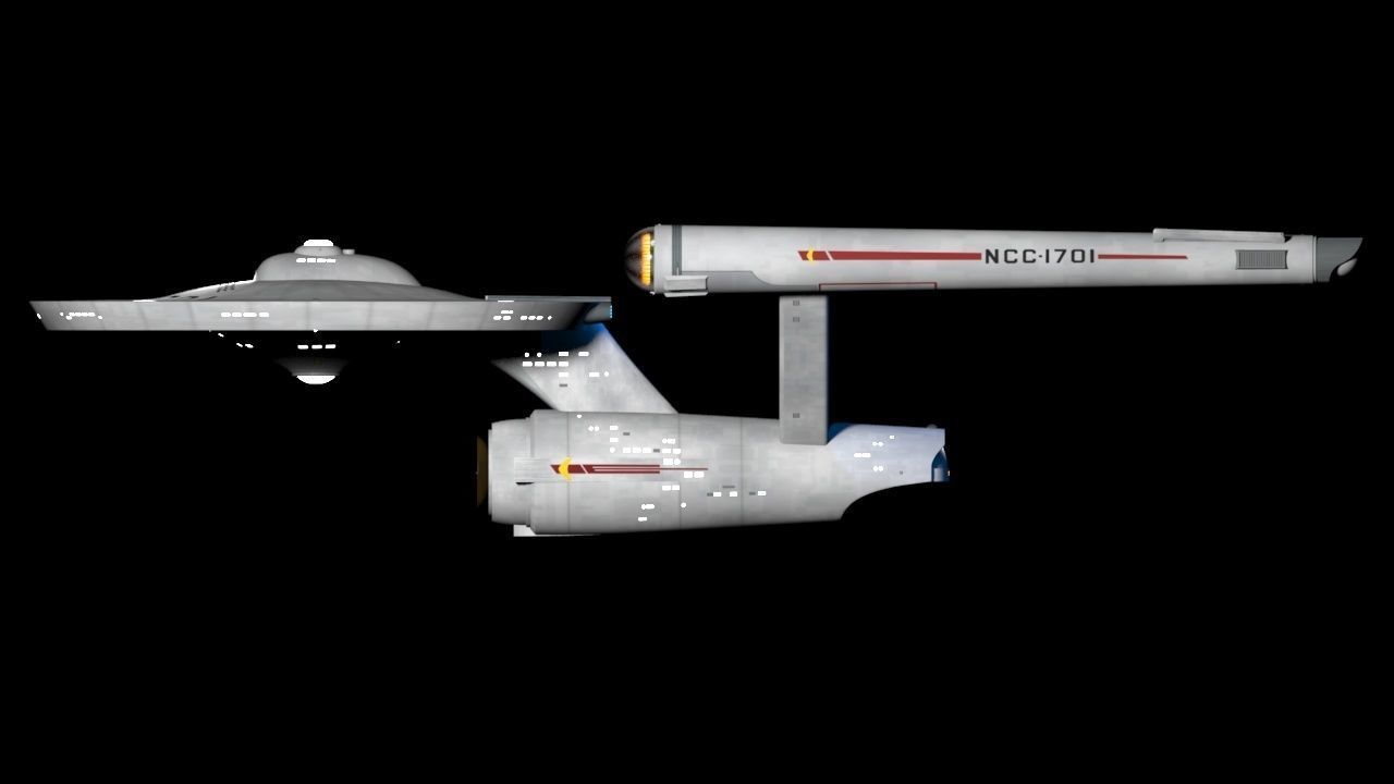 Star Trek The Original Series USS Enterprise free 3D model | CGTrader