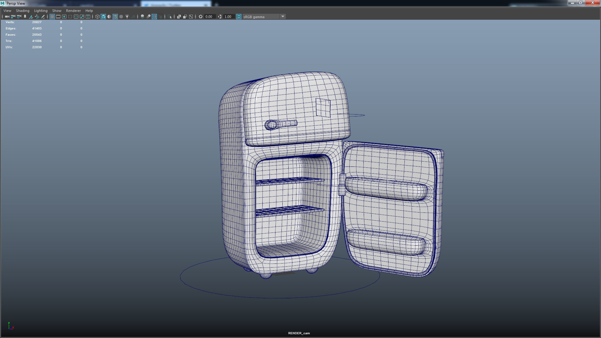 Stylized Refrigerator 3D model | CGTrader